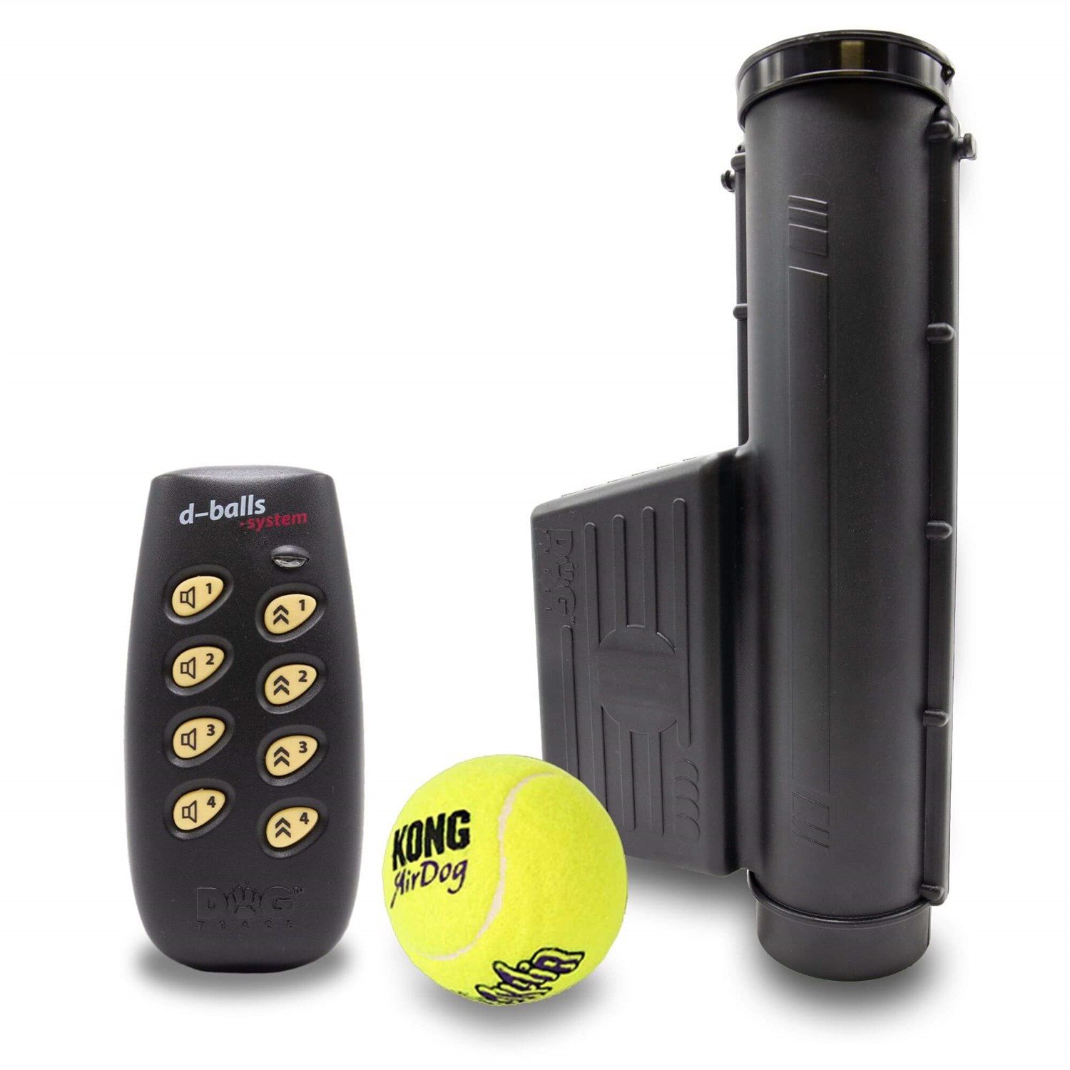 Ball Dropper med fjernbetjening og fire tennisbolde